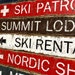 Ski Resort Wood Signs, Distressed Ski Patrol , Rustic Ski Rentals, Lift ...