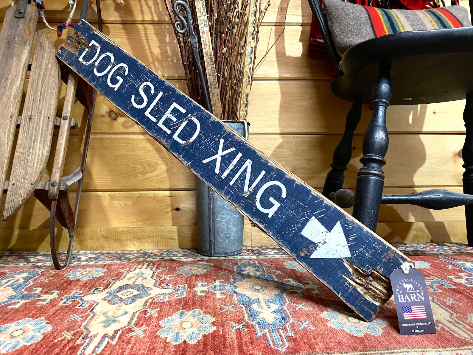 Rustic Dog Sledding Wood Sign | Distressed Log Cabin Decor | Alaska - Etsy