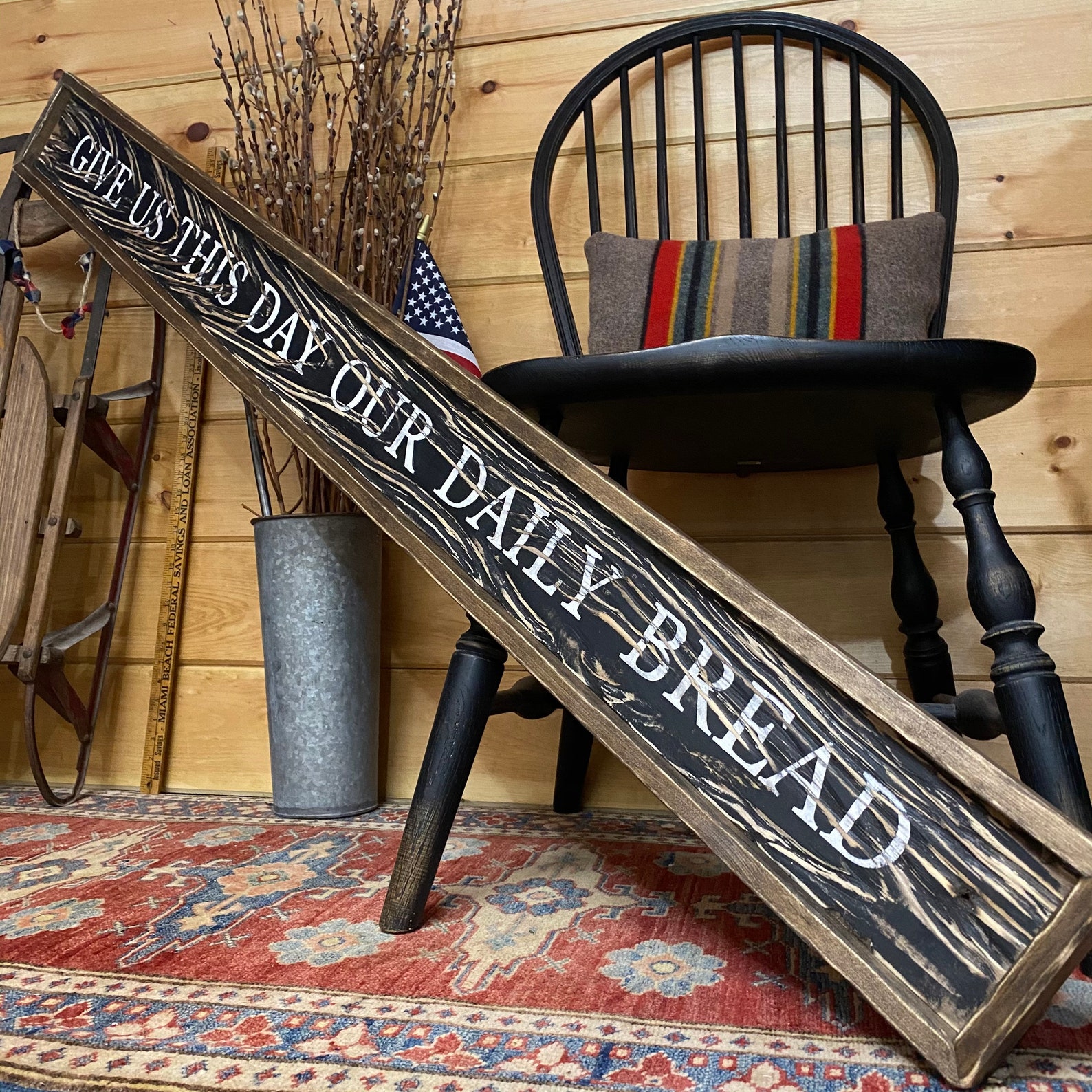 Give Us This Day Our Daily Bread Sign Wood Bible Verse Sign - Etsy