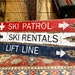Rustic Ski Sign Set Wood Ski Trail Sign Ski Patrol Ski - Etsy