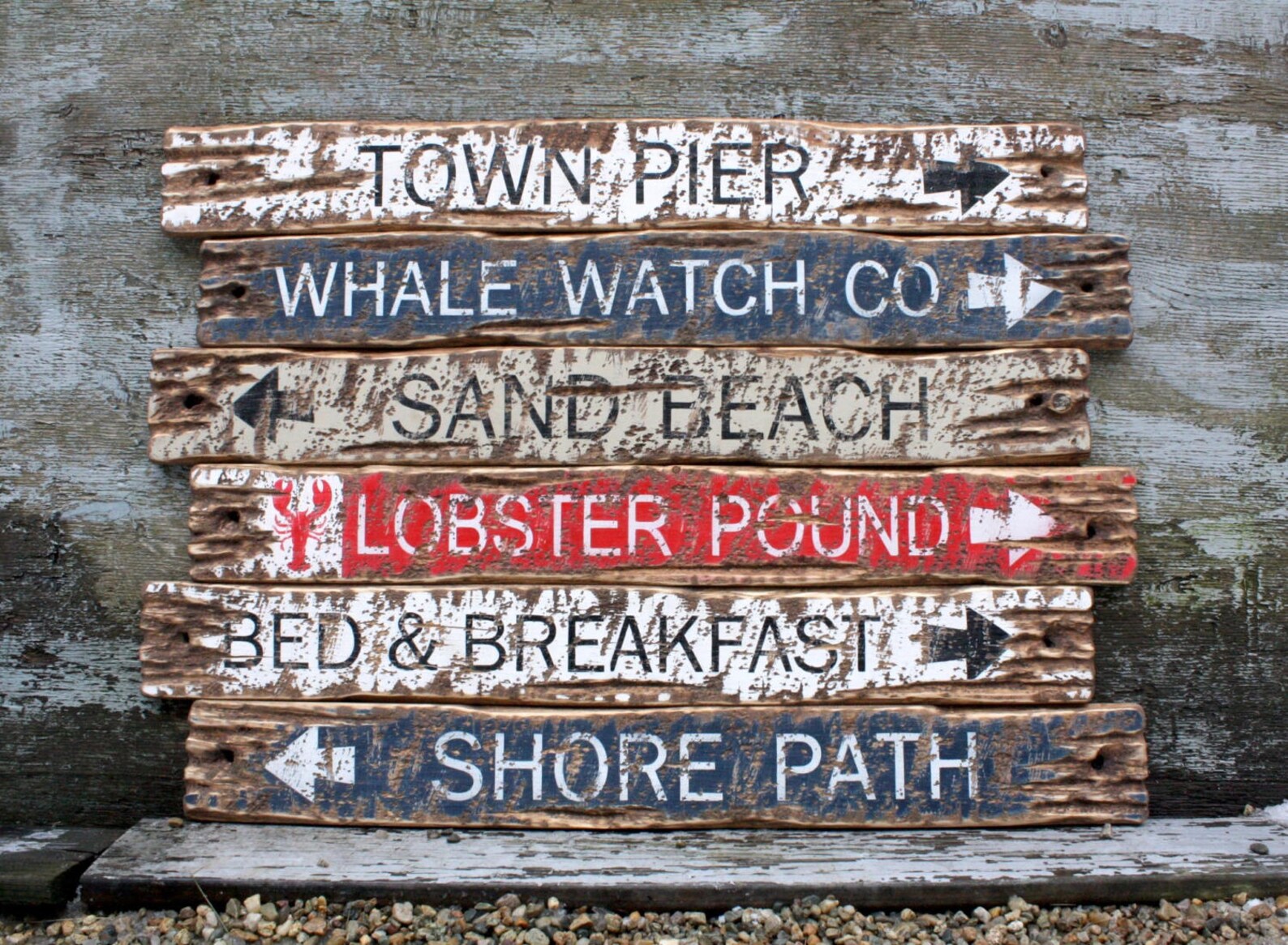 Bar Harbor Maine Wood Signs Nautical Beach House Decor - Etsy