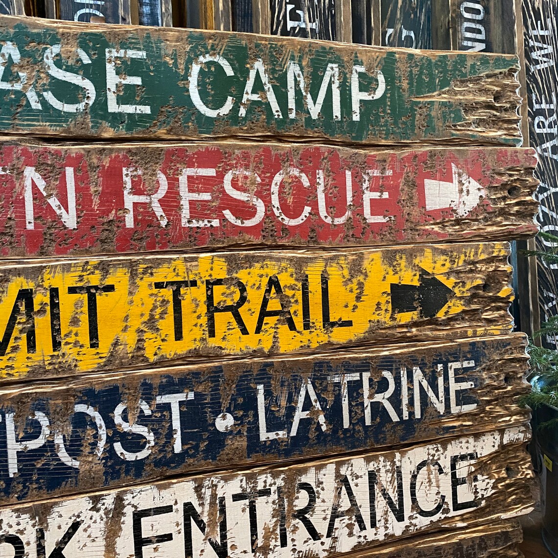 Wood Hiking Signs Mt Everest Sign Base Camp Sign Mountain | Etsy