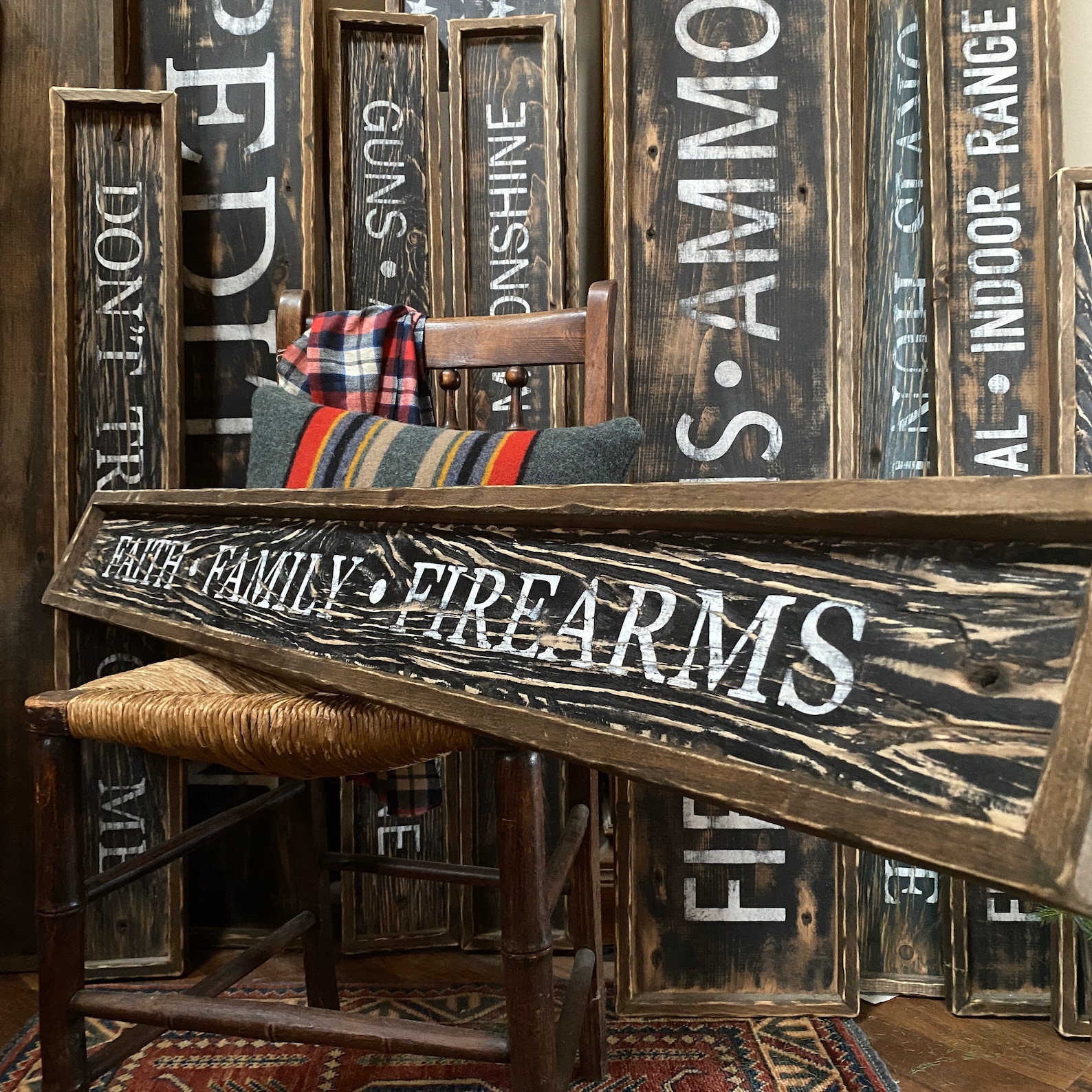 Faith Family Firearms Sign Wood Patriotic Decor Gun Sign - Etsy