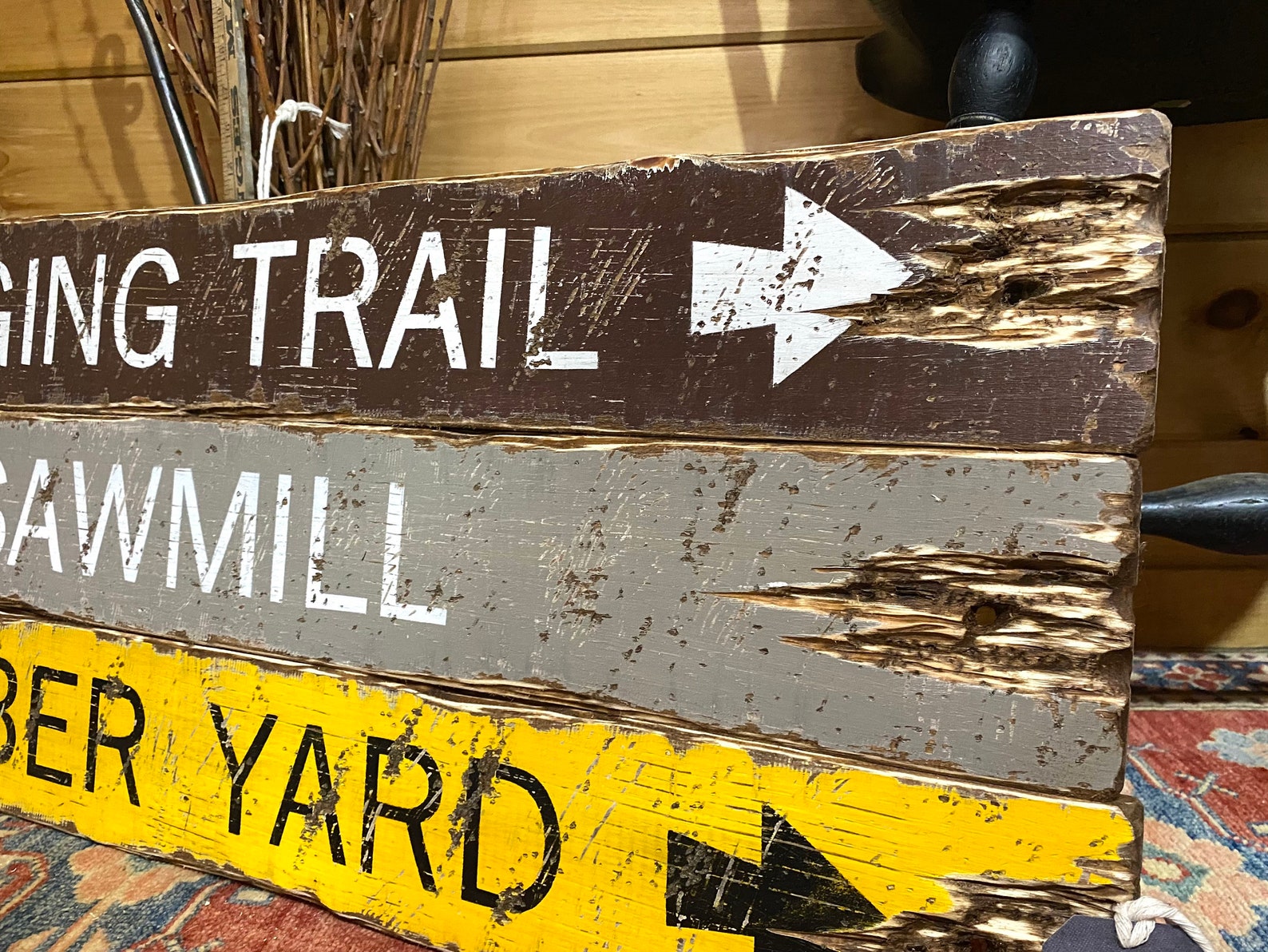 Woodworking Sign Set Rustic Arborist Gift Lumber Yard - Etsy