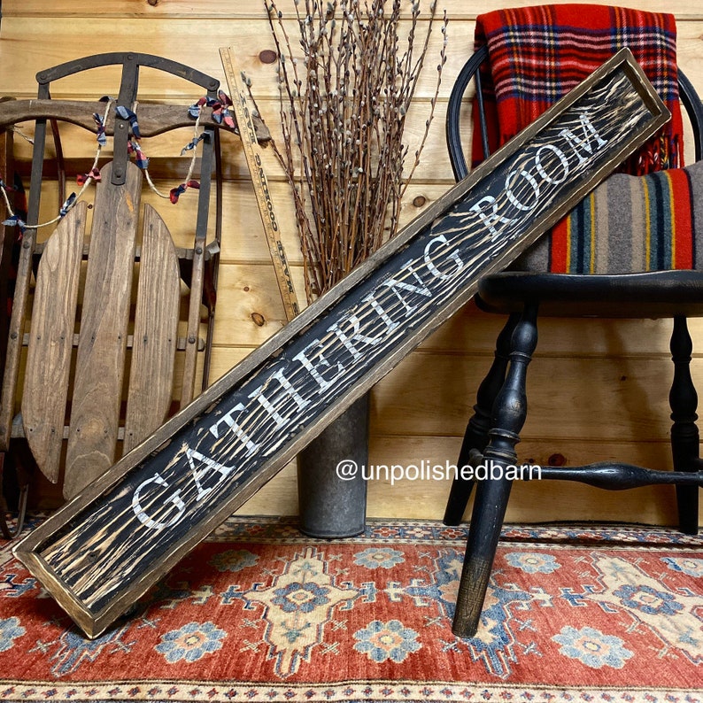 Rustic Gathering Room Sign Thanksgiving Decor Country | Etsy