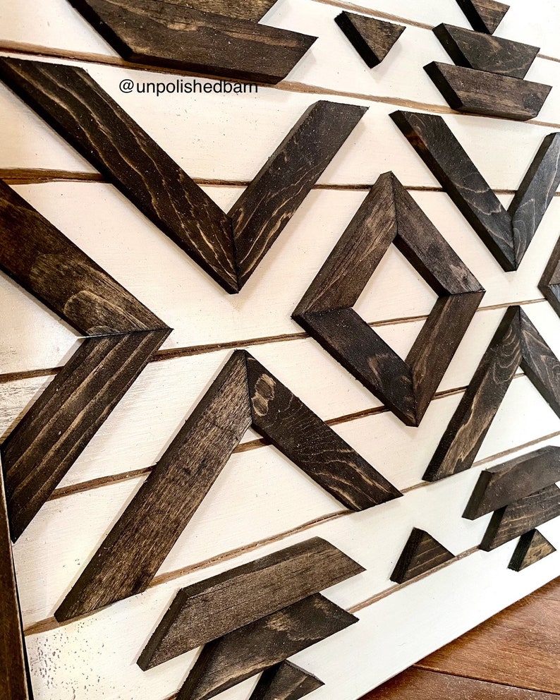 18x18 Southwestern Aztec Wood Sign Rustic Tribal Wall Art - Etsy