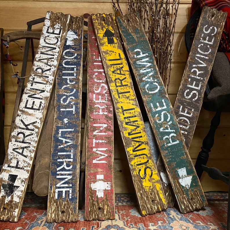 Wood Hiking Signs Mt Everest Sign Base Camp Sign Mountain | Etsy