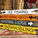Rustic Hunting Lodge Wood Signs Log Cabin Decor Ice - Etsy