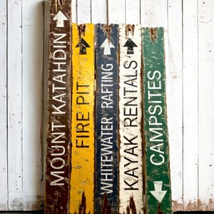 Rustic Kayak Rentals Wood Sign | Log Cabin Decor | Distressed ...