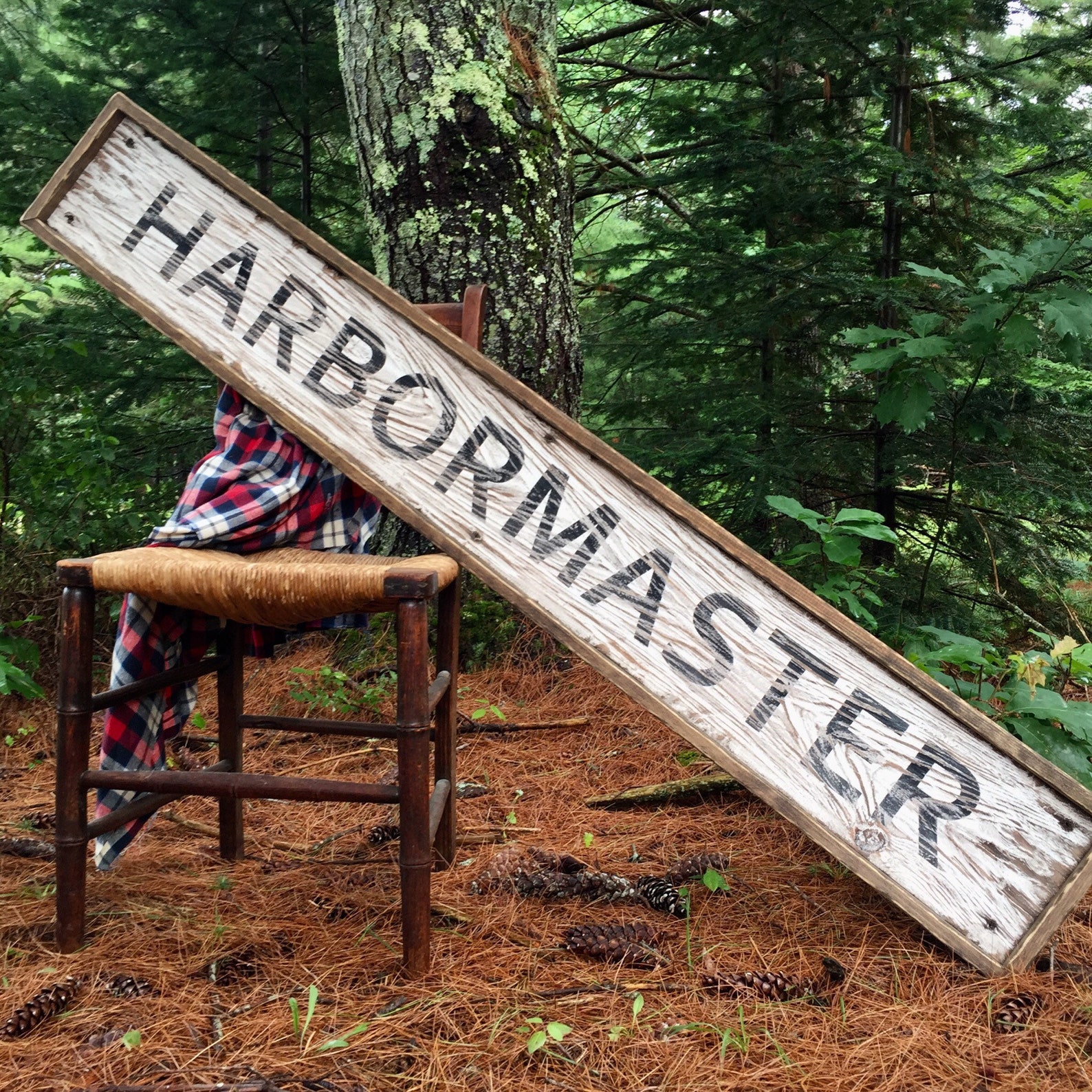 5ft Harbormaster Sign Nautical Wood Beach House Sign Coastal - Etsy