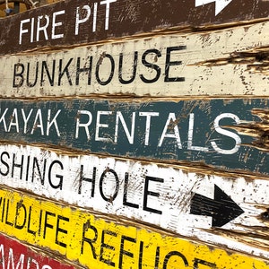 Rustic National Park Sign Set | Camping Decor | Log Cabin Wall Art ...