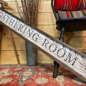 Rustic Wood Gathering Room Sign, Farmhouse Kitchen, Thanksgiving Decor ...