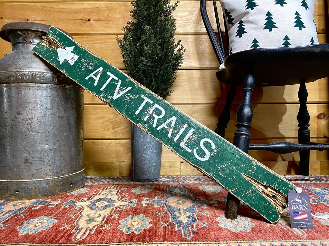 Rustic ATV Trails Wood Sign, off Road 4x4 Backroads Decor - Etsy