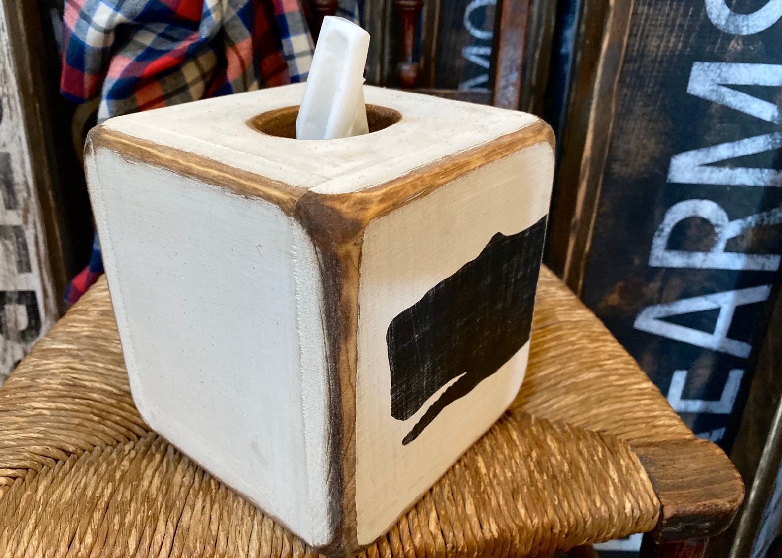 Rustic Whale Tissue Box Cover Nautical Coastal Decor Wood - Etsy