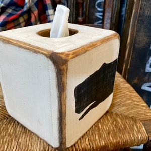 Rustic Whale Tissue Box Cover Nautical Coastal Decor Wood - Etsy