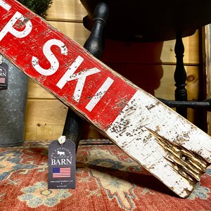 Rustic Eat Sleep Ski Trail Wood Sign - Etsy