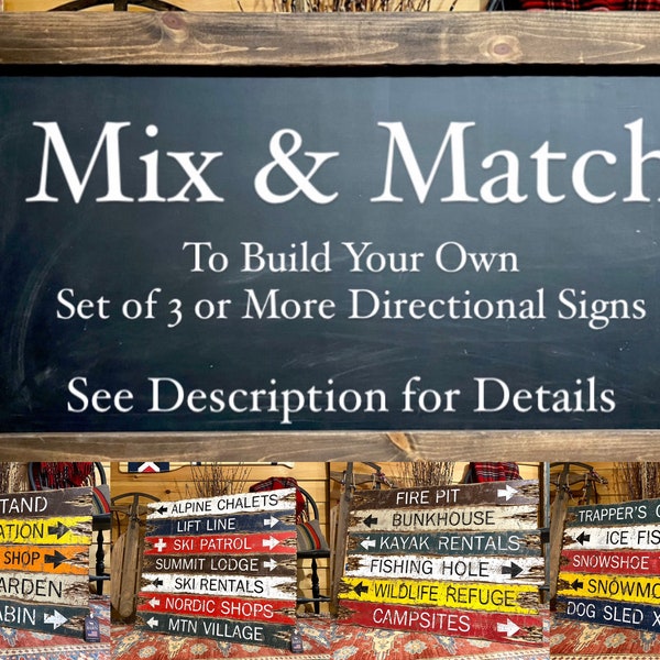 Cabin Directional Sign - Etsy
