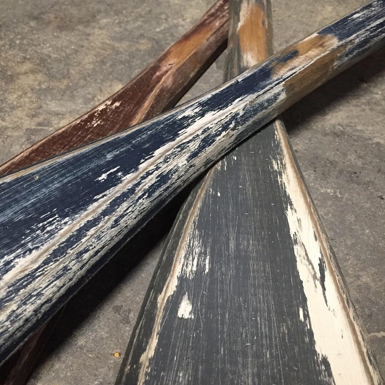 Lake House Decor, Painted Canoe Paddles Distressed Boat Oars - Etsy