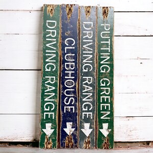 Putting Green Golf Sign, Rustic Wood Golfing Gift - Etsy