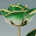 2-tone Dark Green Rose by Living Gold Original 24k Gold Dipped Rose ...