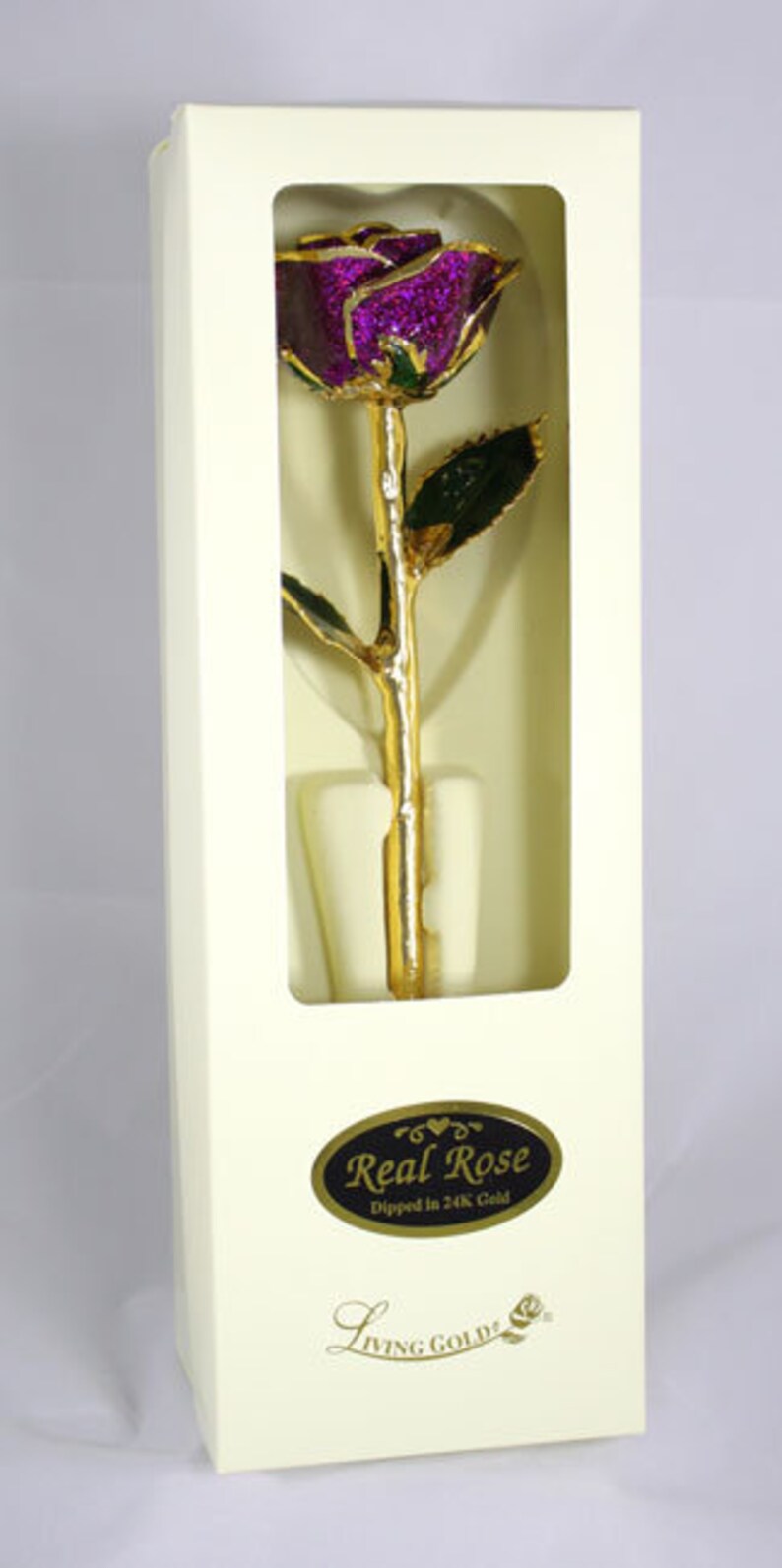 Emerald Green Sparkle Rose by Living Gold Real Rose Dipped | Etsy