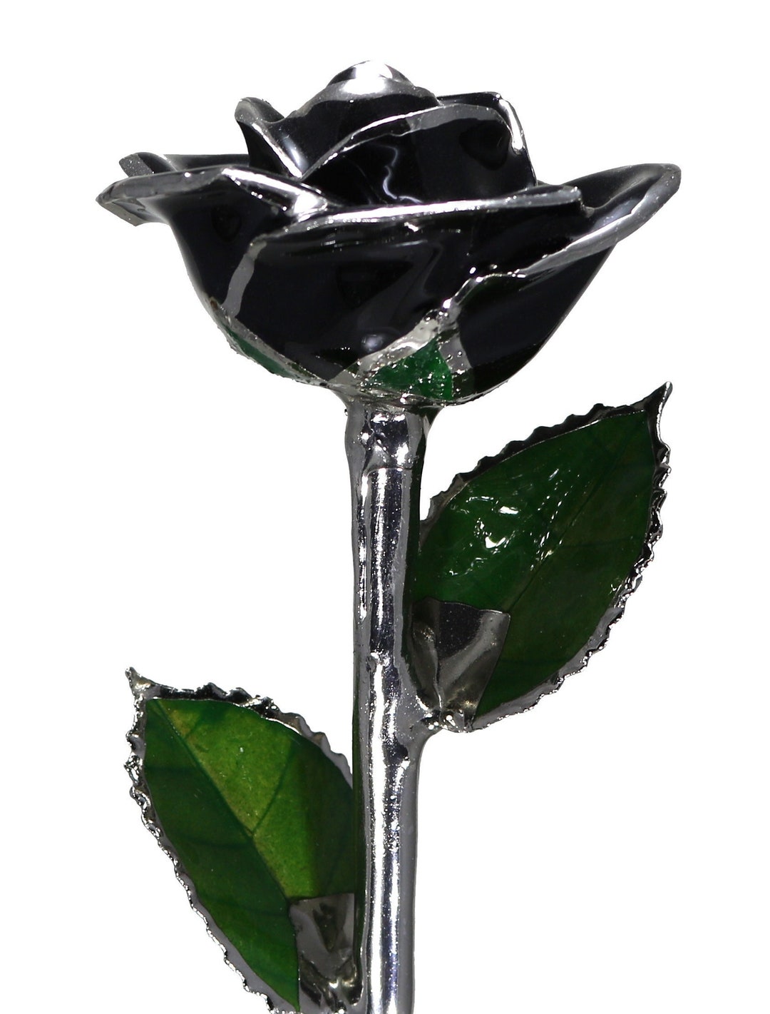 Black Platinum Rose by Living Gold Real Rose Dipped & Plated in ...