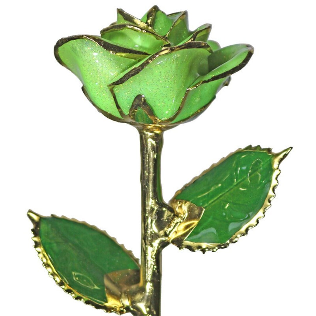 Light Green Sparkle Rose by Living Gold Original 24k Gold Dipped Rose ...