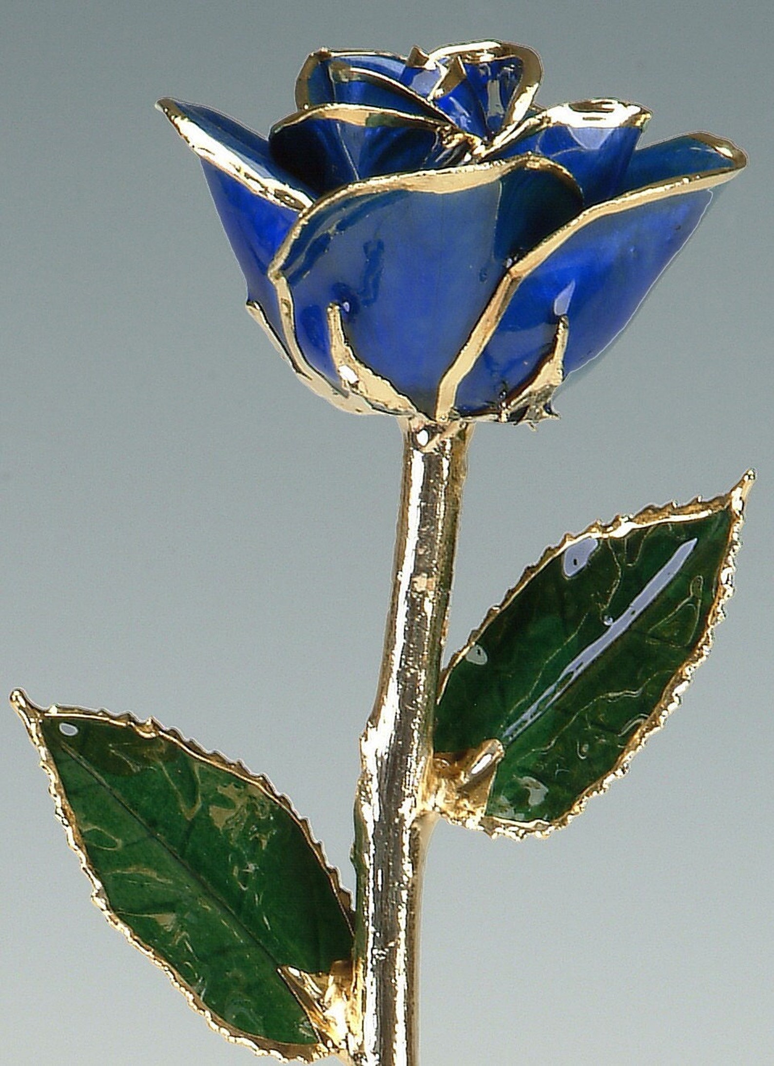 Dark Blue Rose by Living Gold Original 24k Gold Dipped Rose - Etsy