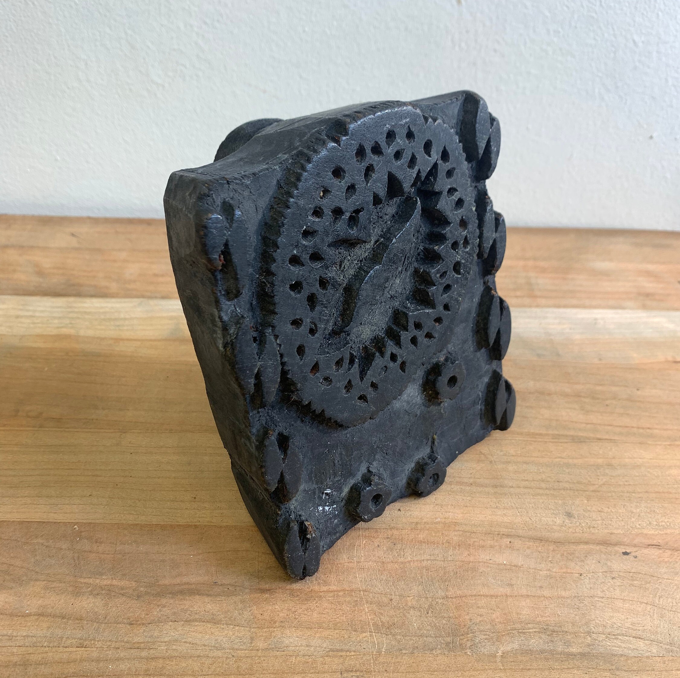 VTG Indian Wooden Ink Block - Etsy