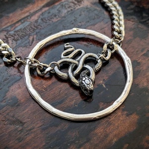Medusa Choker Snake Necklace Silver Serpent Dark Witchy Goth Gothic ...