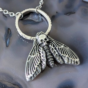 Death's Head Moth - Choker - Gothic Jewelry - Witchy - Hawkmoth - Dark ...