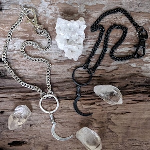 Grim Reaper - Choker - Necklace - Silver - Black - Dark - Witchy - Goth ...