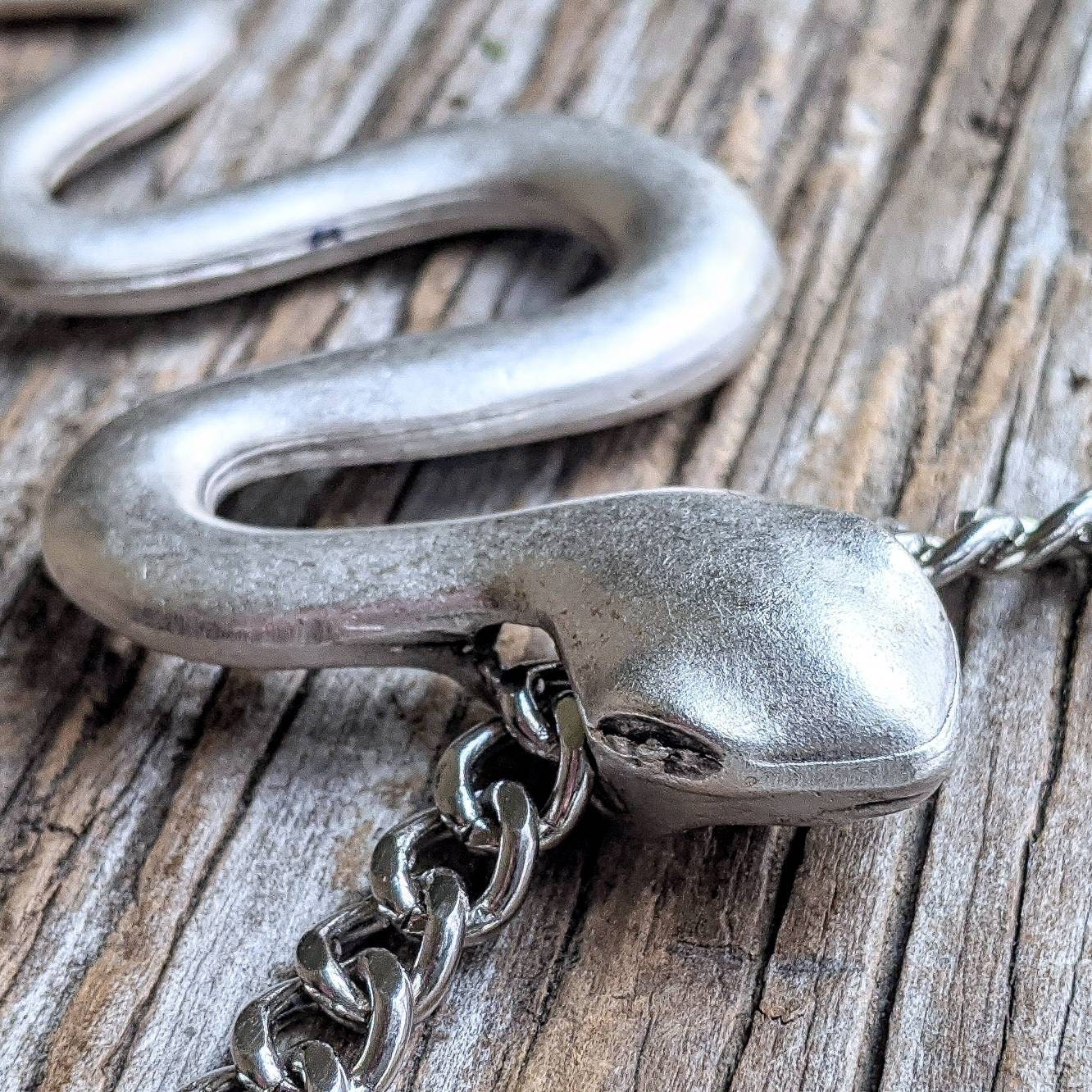 Medusa Belt Snake Silver Chain Avant Garde | Etsy