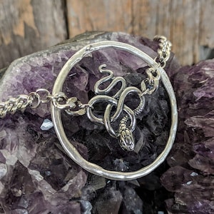 Medusa Choker Snake Necklace Silver Serpent Dark Witchy Goth Gothic ...