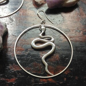 Medusa - Snake - Hoop Earrings - Serpent - Goth - Gift - Gothic - Hoops ...