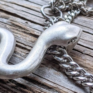 Medusa - Belt - Snake - Silver - Chain - Avant Garde - Adjustable ...