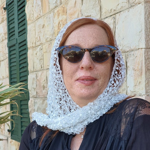 White Head Cover Head Scarf for Women Jewish Head Covering - Etsy