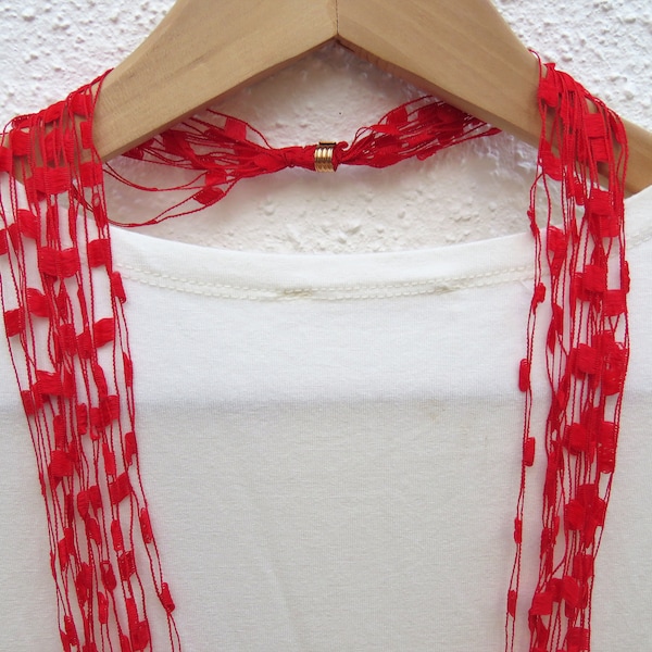 Fiber Necklace - Etsy
