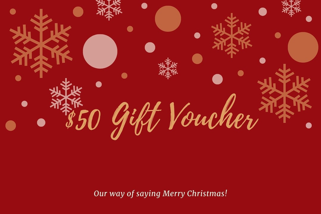 Electronic Gift Certificate for Christmas, 50 USD Gift E-card for ...