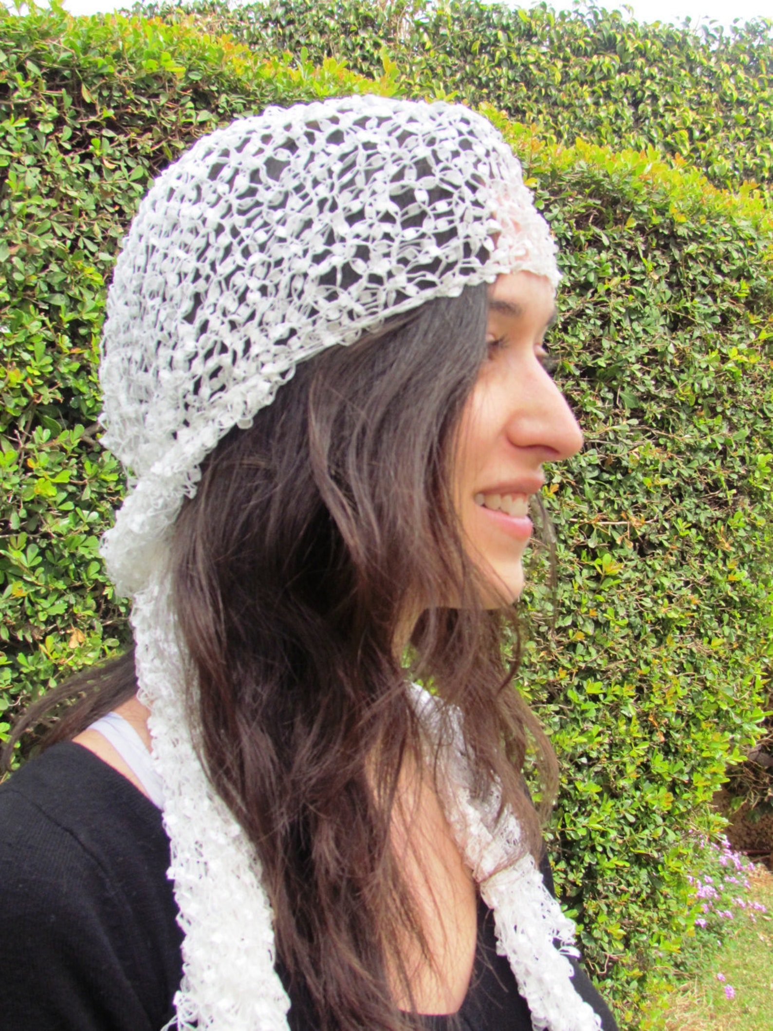 White Head Cover, Head Scarf for Women, Jewish Head Covering for Women ...