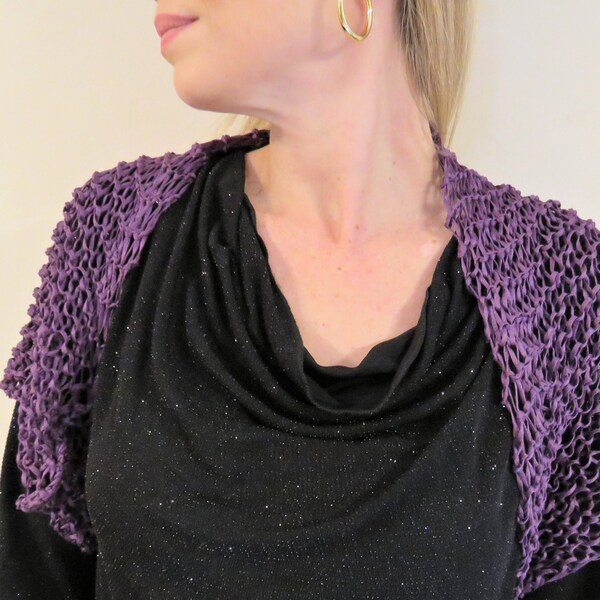 Purple Shrug - Etsy