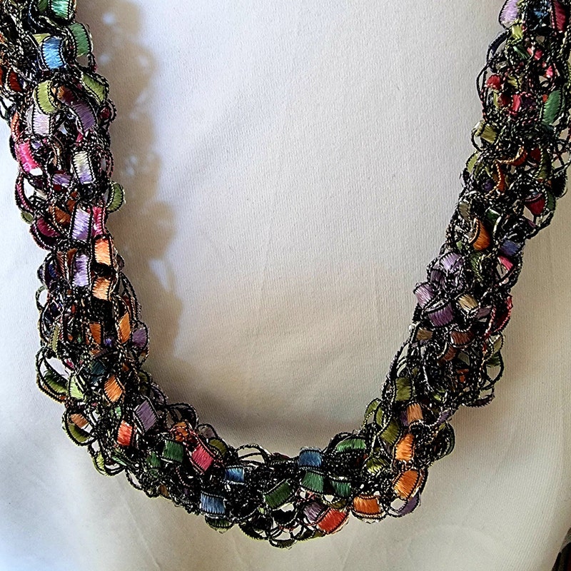 Fiber Necklace - Etsy