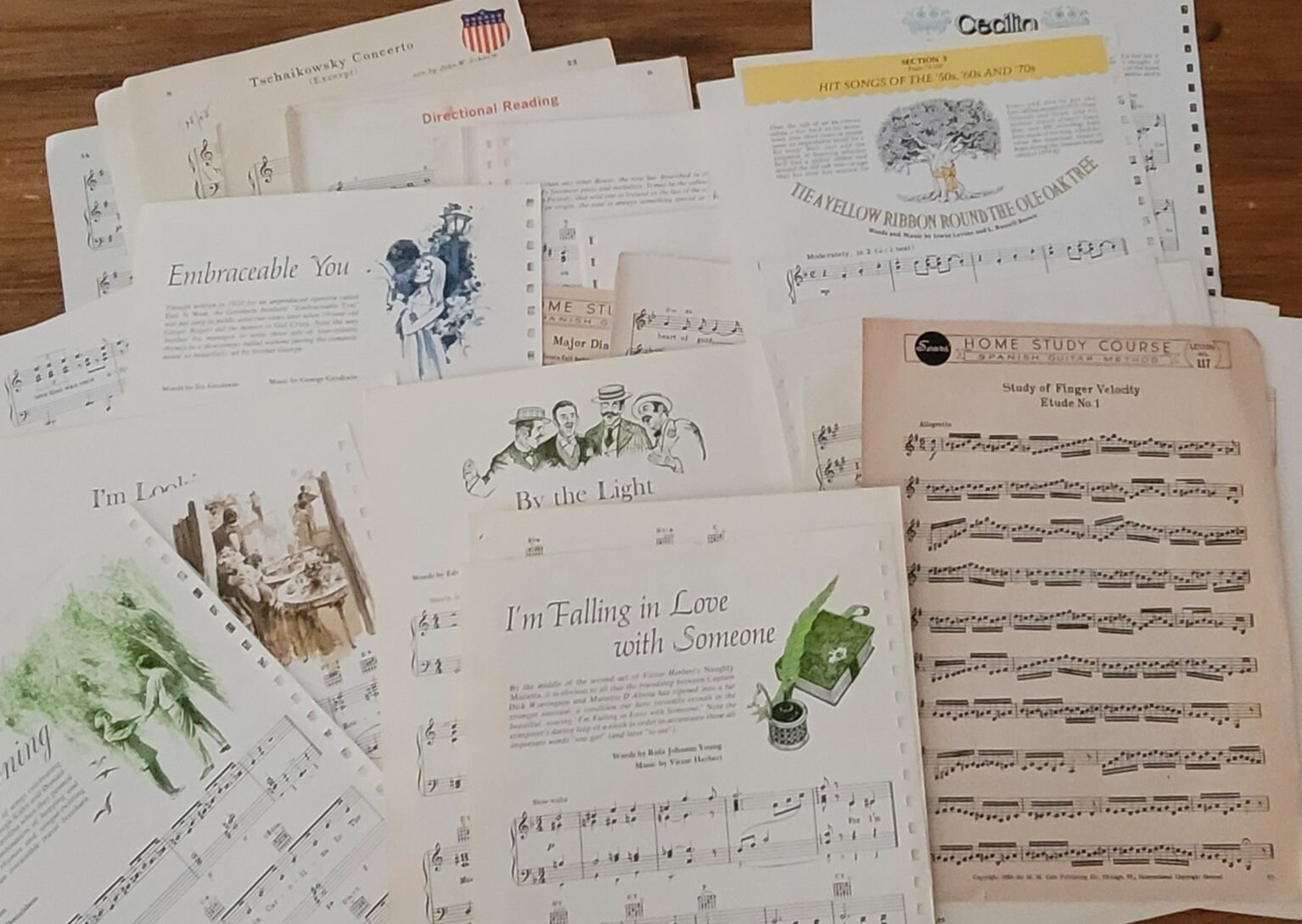 Vintage Music Notes Pages / Pack/junk Journal/ Ephemera/music Note ...