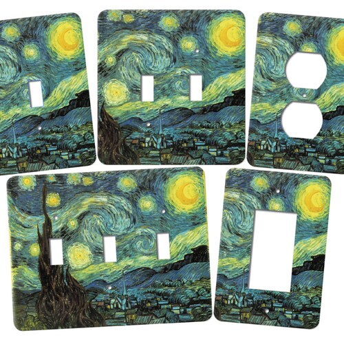 Van Gogh Switchplates Starry Night Light Switch Covers - Etsy
