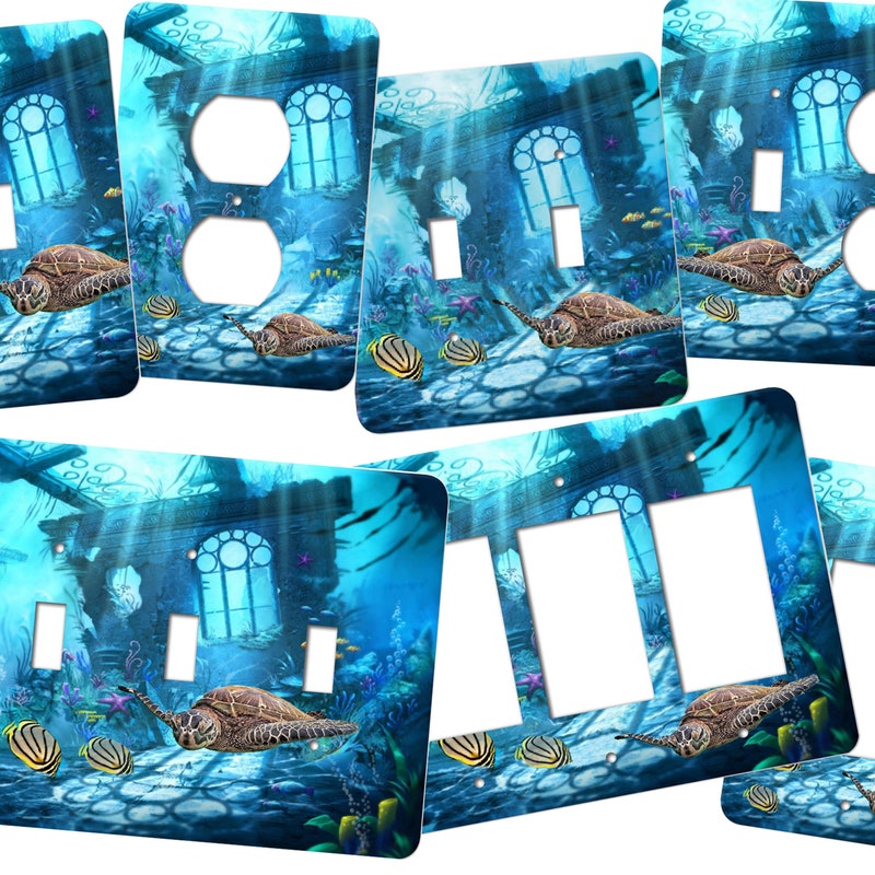 Sea Turtle Light Switch Cover - Etsy