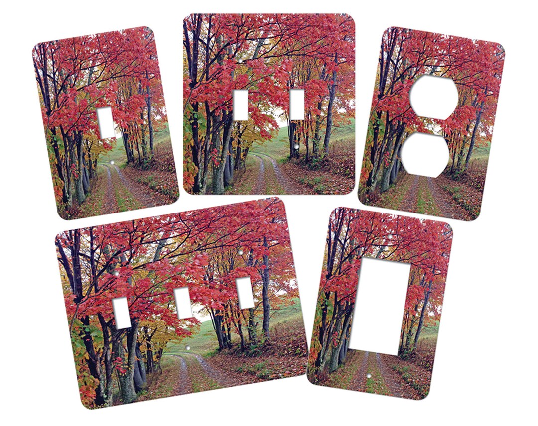 Nature Switchplates, Leaves and Trees, Light Switch Covers, Switch ...