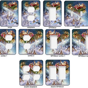 Christmas Switchplates, Santa Claus, Santa, Light Switch Covers, Switch ...