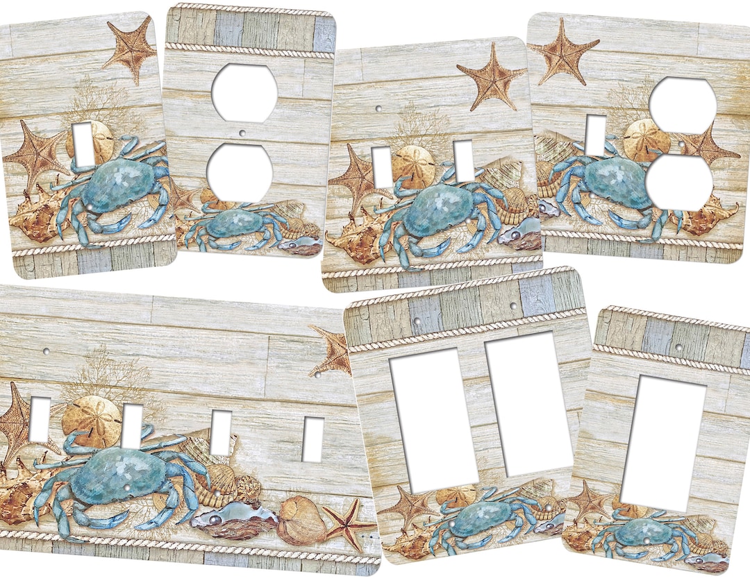 Seashell Switchplates, This Switchplate Cover Features a Variety of ...