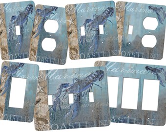 Blue Switch Plate - Etsy