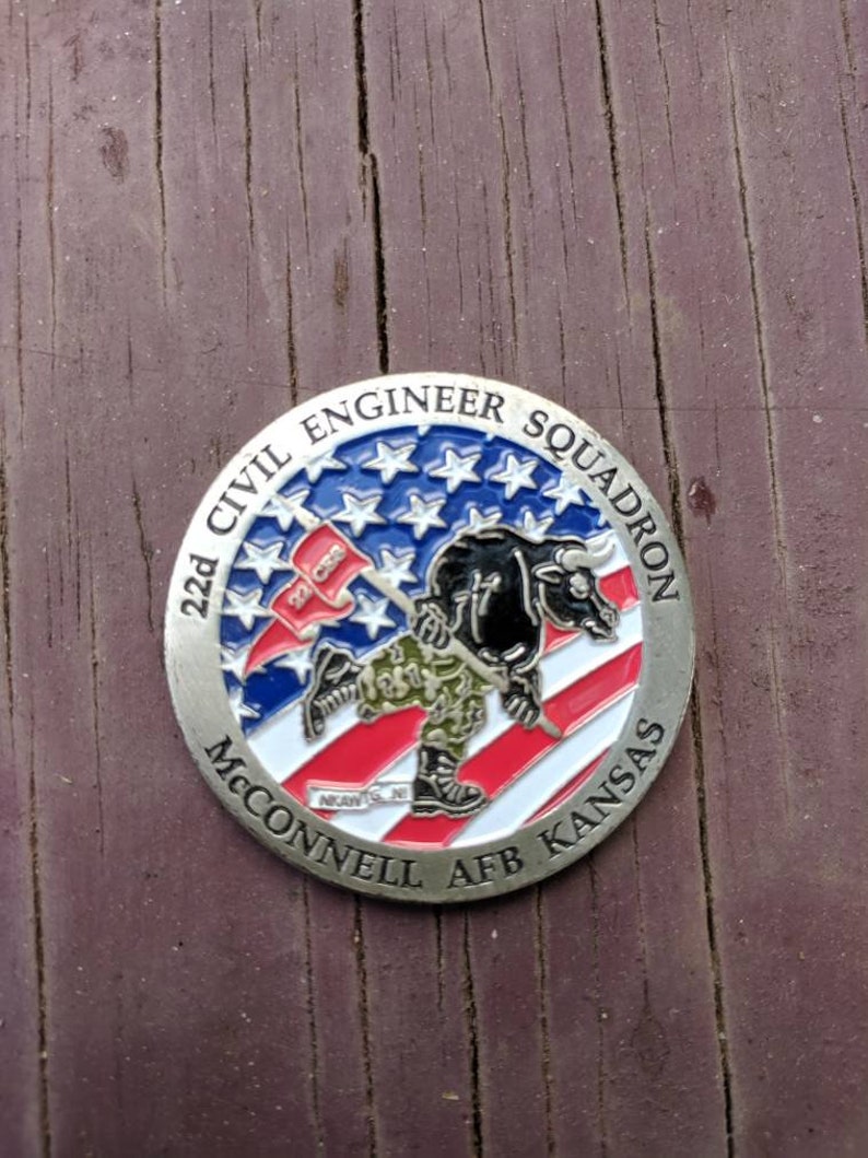 22nd Civil Engineer Squadron Challenge Coin - Etsy